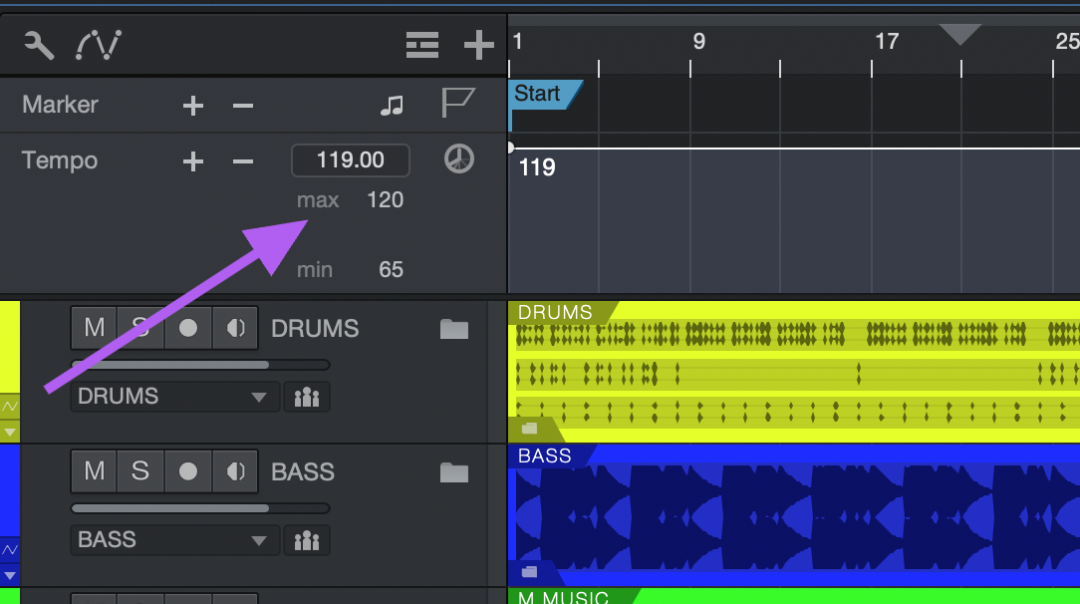 Changing Tempo Without Stretching in Studio One